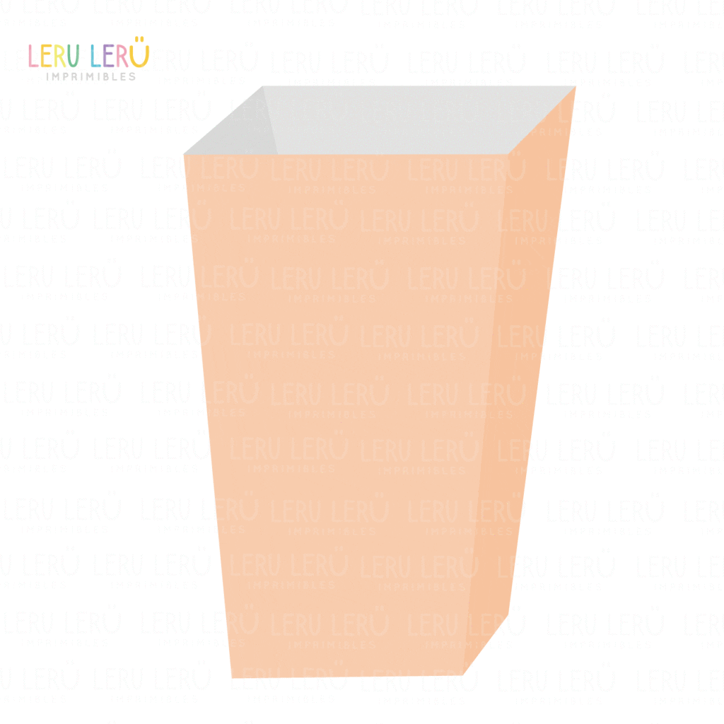 Molde Milk box base cuadrada - Leru Leru Imprimibles