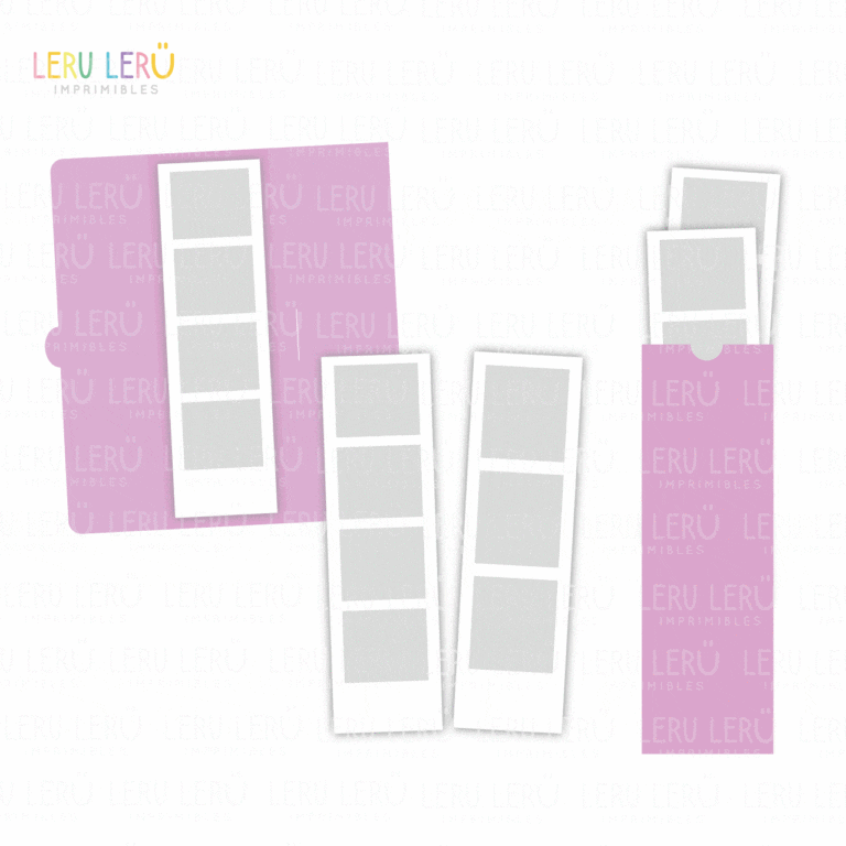 Molde álbum de 20 figuritas - Leru Leru Imprimibles