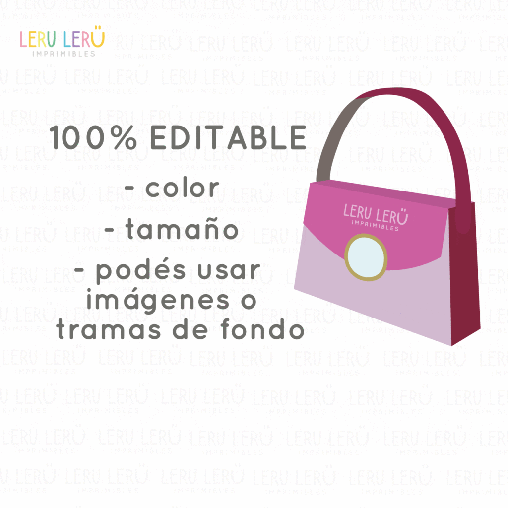 Molde caja cartera - Leru Leru Imprimibles