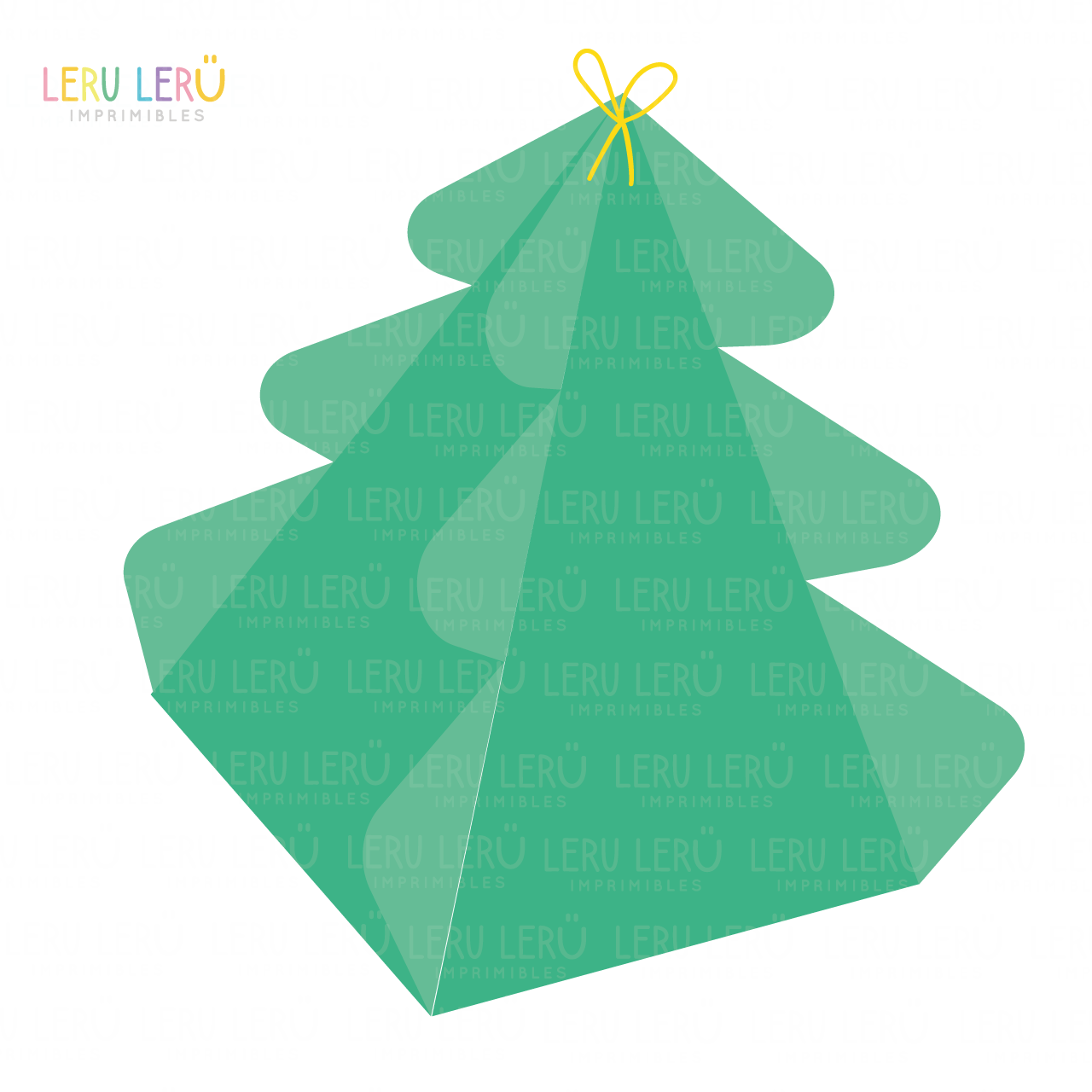 Molde Caja Pino Leru Leru Imprimibles